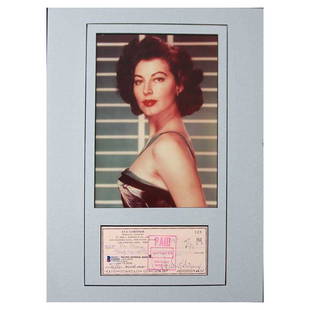 Autograph Of Ava Gardner W/ Photograph