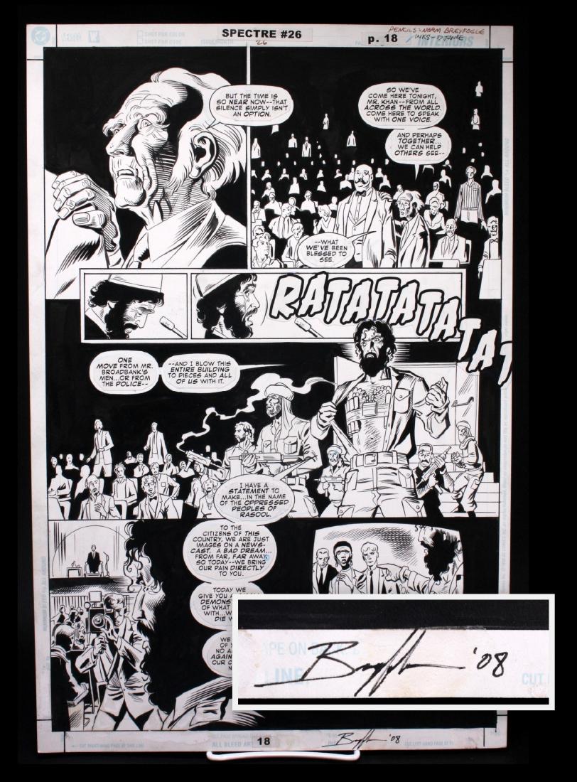 Norm Breyfogle Spectre Signed Original Comic Art