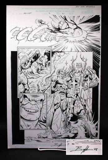 Norm Breyfogle Hellcat Signed Original Comic Art