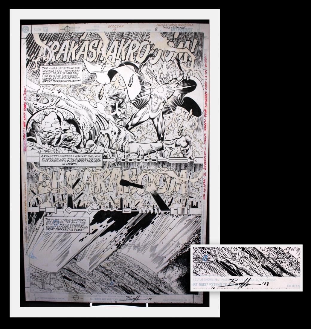Norm Breyfogle Spectre Signed Original Comic Art