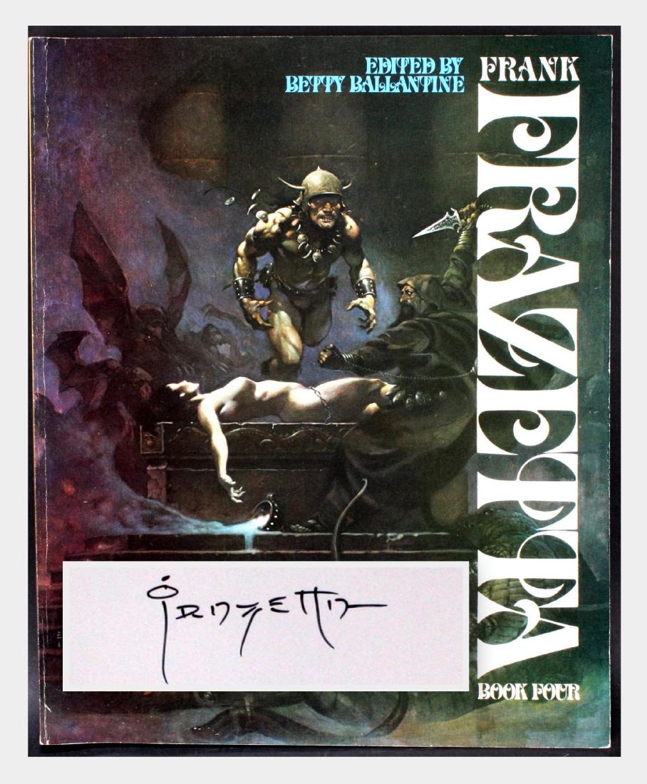 Frank Frazetta Signed Comic Illustration Book