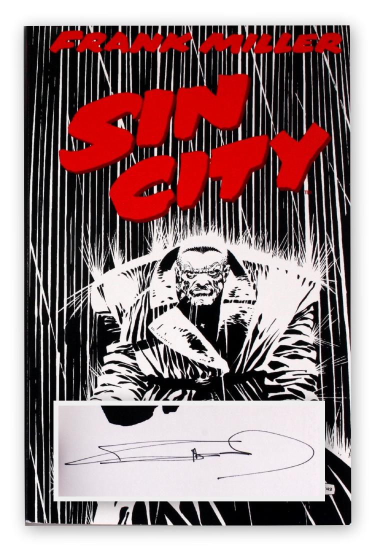 "sin City" Frank Miller Signed Book