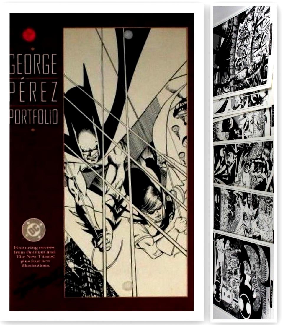 George Perez Signed Batman Portfolio