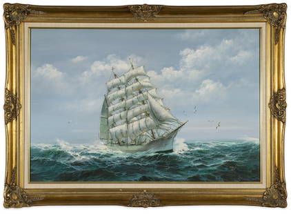 Robert (bob) Sanders (american, 1950) Nautical Painting