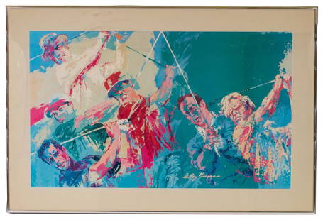 Leroy Neiman "legends Of Golf " Color Lithograph