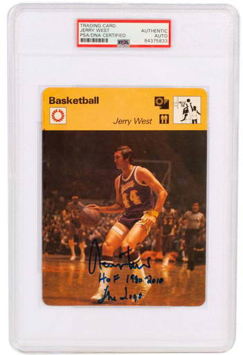 Jerry West Autographed Sportscaster Card 1977 PSA - Nov 30, 2022 ...