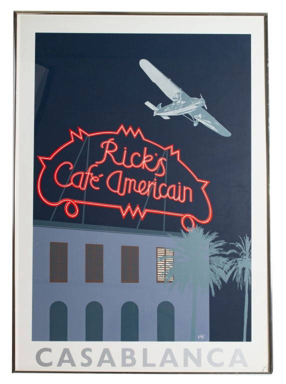 Casablanca Movie Poster, Rick's Cafe Americain Auction