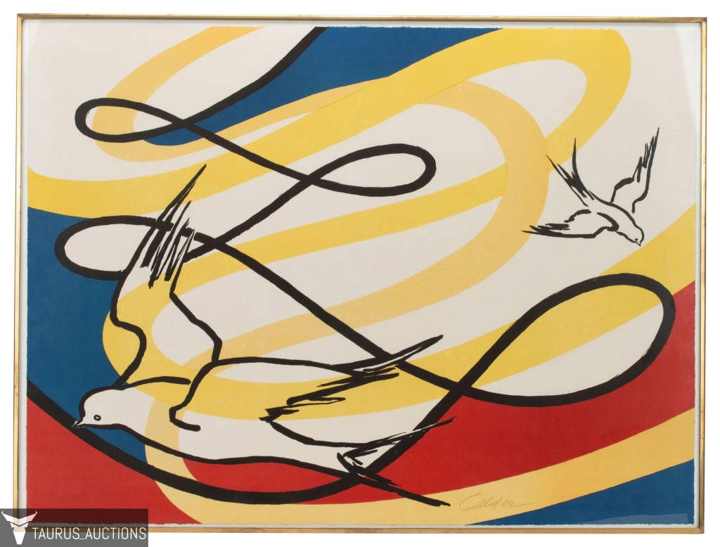 Alexander Calder - Birds In Flight, Signed Auction