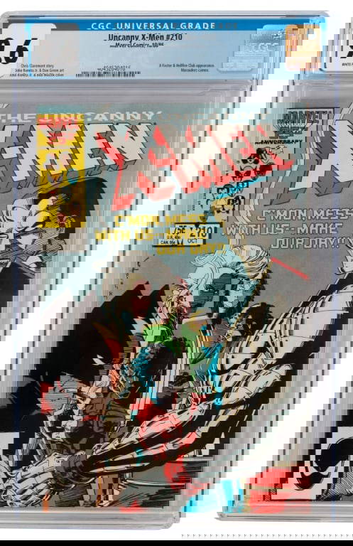 Marvel Comics Uncanny X-men #210 Cgc 9.6 Auction