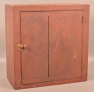 Primitive Blue Over Red Painted Cupboard - Jun 09, 2013 | Schwenke ...
