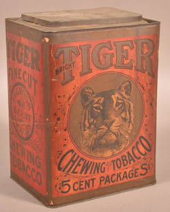 Tiger Chewing Tobacco Tin