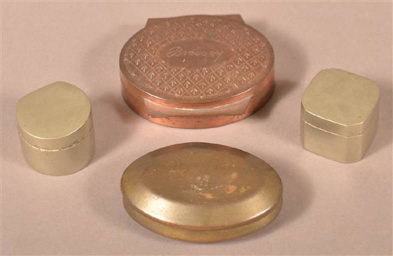 Four Various 19th Century Metal Snuff Boxes.
