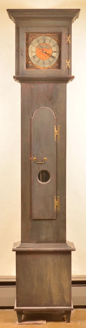 George Hoff Lancaster, PA Flat Top Tall Case Clock.