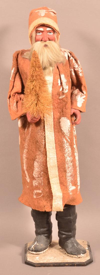 Large Antique German Santa Candy Container.