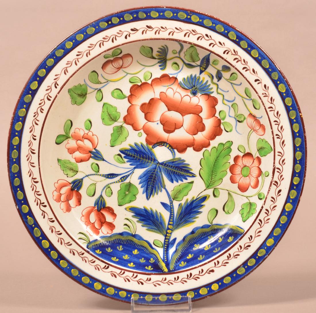 Gaudy Dutch China Carnation Pattern Plate.