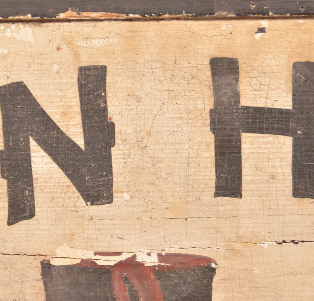 19th Cent. Painted Wood Shoemaker Trade Sign.
