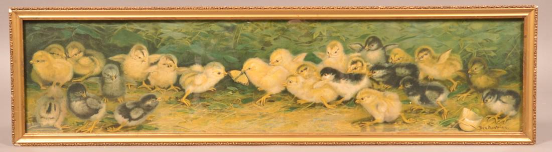 Ben Austrian Battle of the Chicks Colored Print.