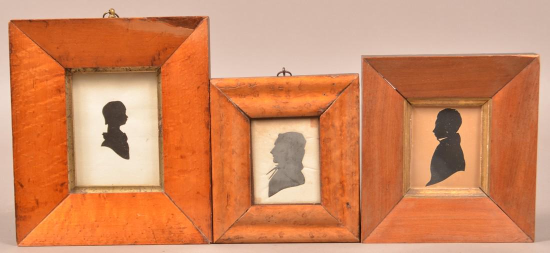 Three 19th Century Hollow Cut Silhouettes.