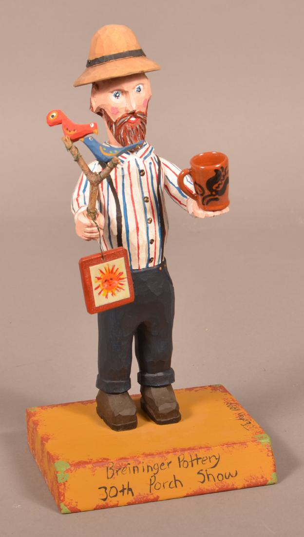 Jonathan Bastian Carving of Lester Breininger.