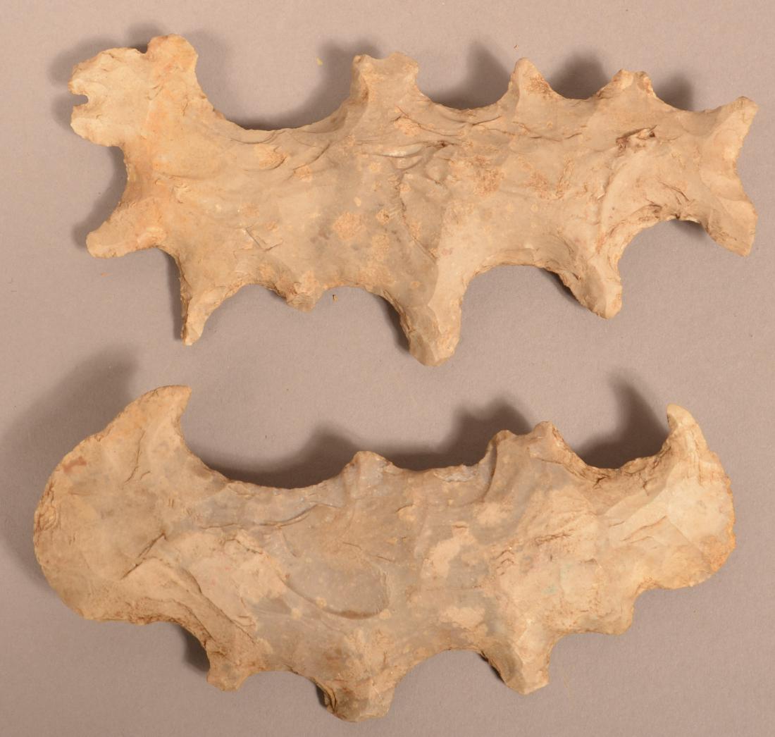 2 Mayan Culture Style Eccentric Flint Objects,