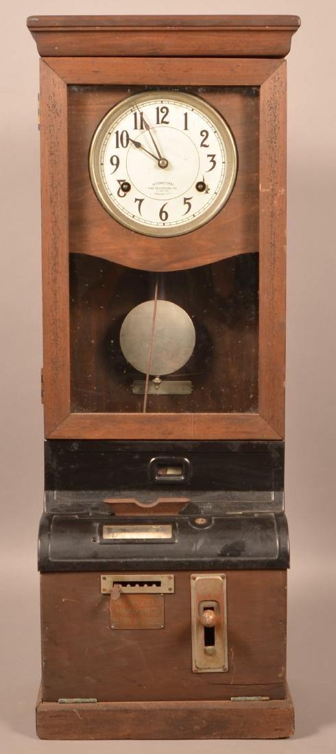 International Time Recording Company Time Card Clock.