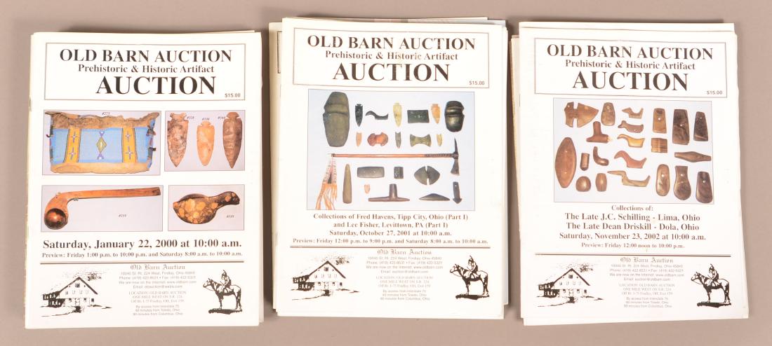 25 "old Barn" Indian Artifact Auction Catalogs