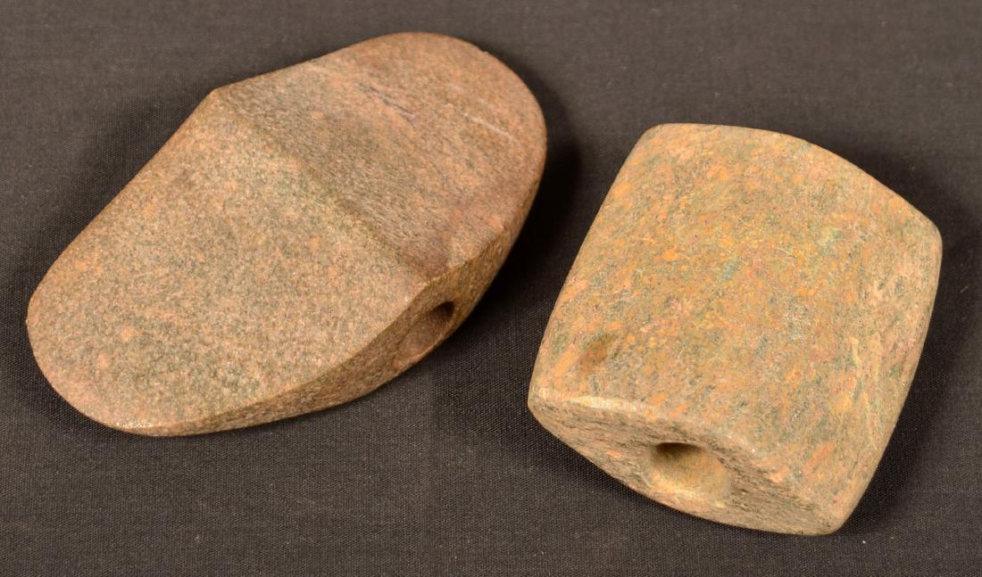 2 Contemporary Replicas Of Banner Stones