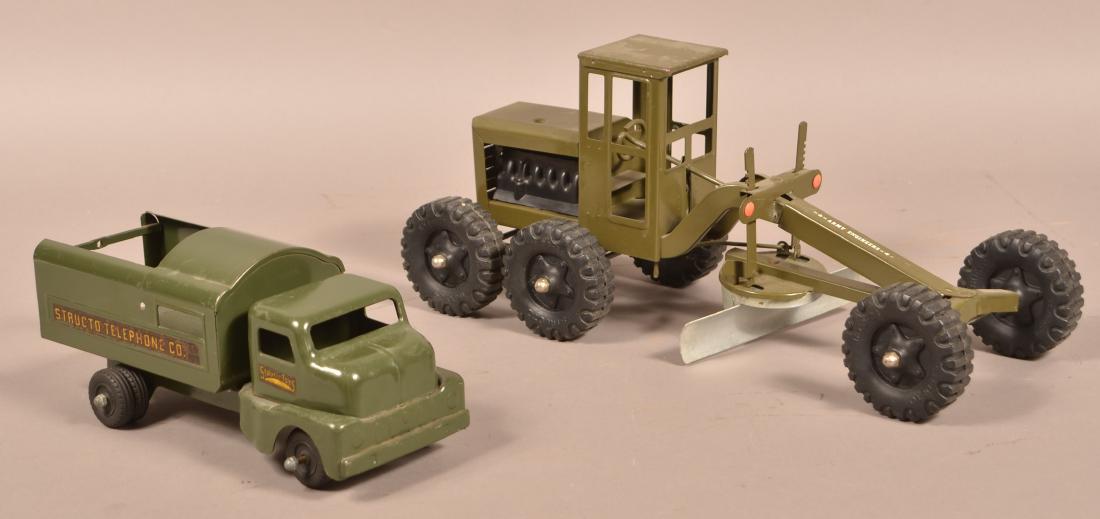 Two Structo Pressed Steel Vehicles.