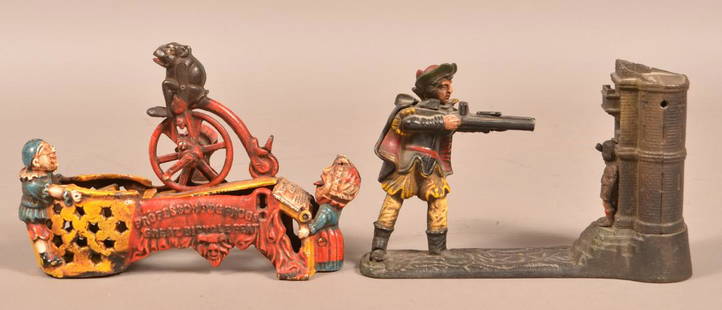 Four Reproduction Cast Iron Mechanical Banks