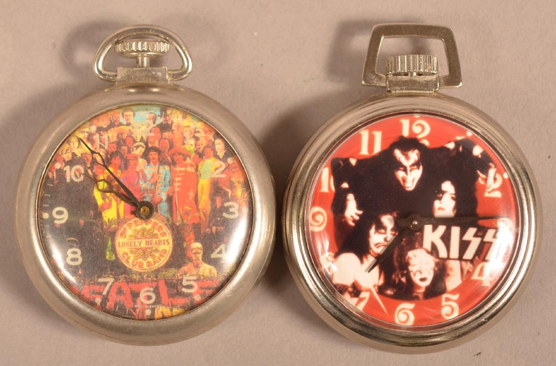 Two Rock And Roll Band Pocket Watches.