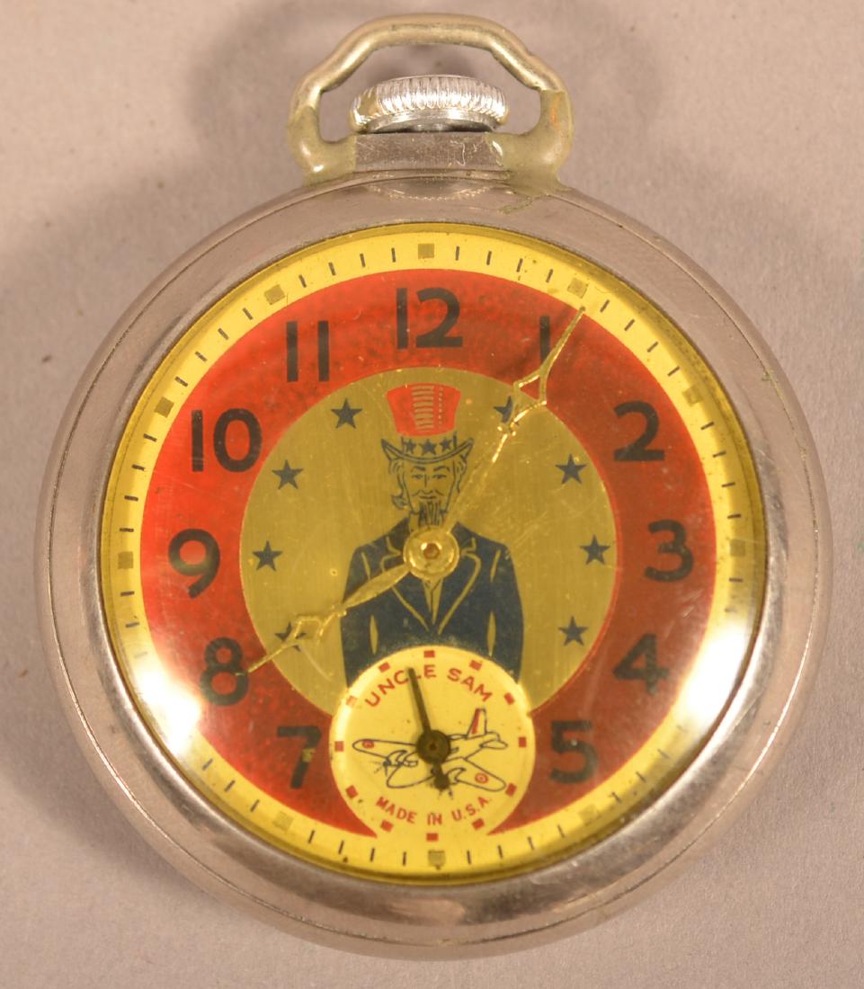 Vintage Ingraham Uncle Sam Pocket Watch. - Aug 03, 2019 | Conestoga ...