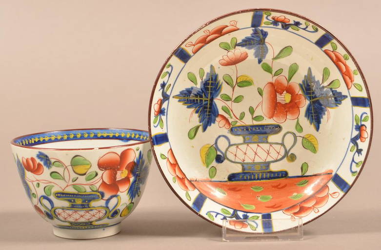 Gaudy Dutch China Urn Pattern Cup and Saucer. - Aug 24, 2019 ...
