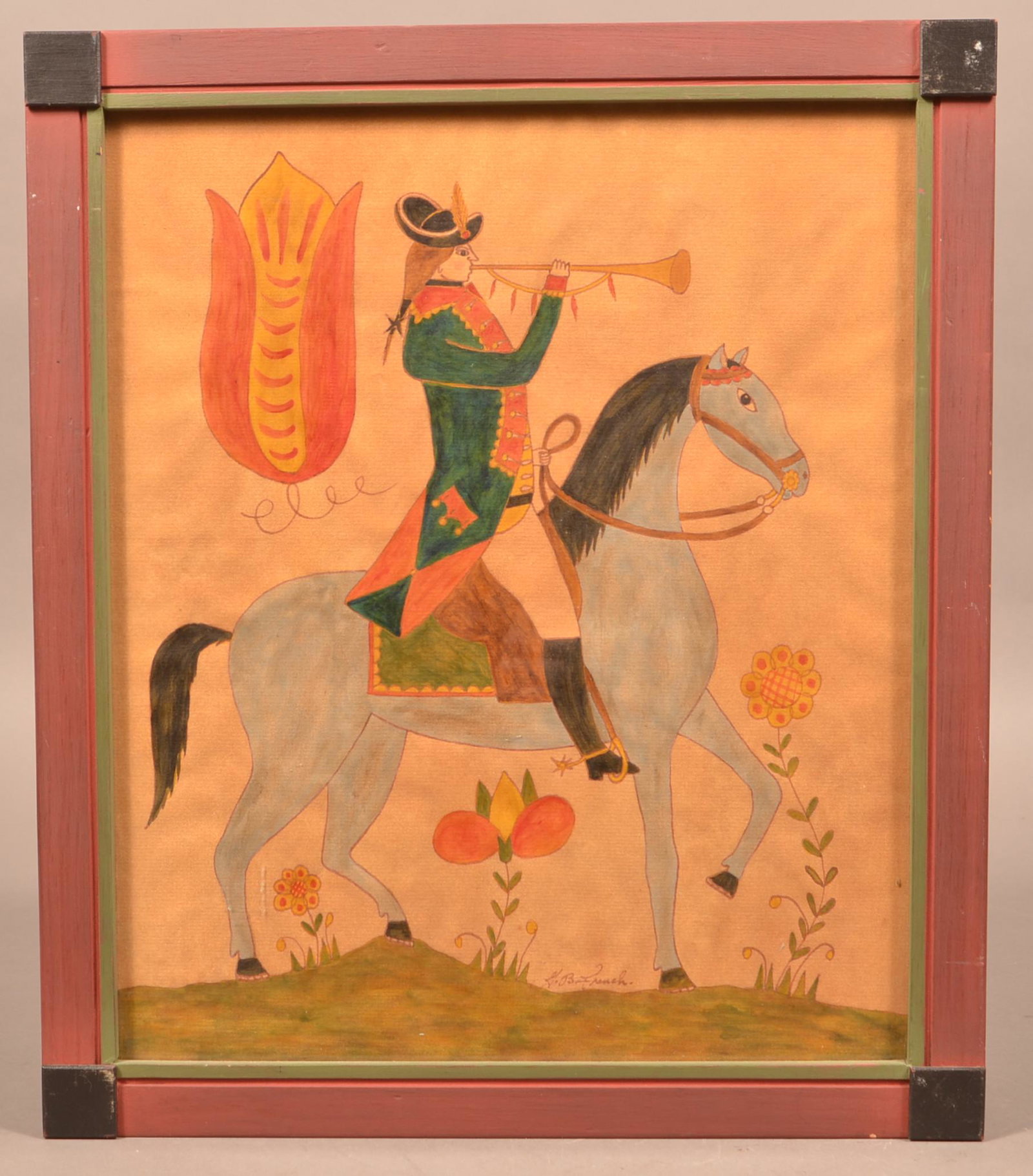 G.B. French Watercolor of Military Bugler on Horseback. - Oct 12, 2019 ...