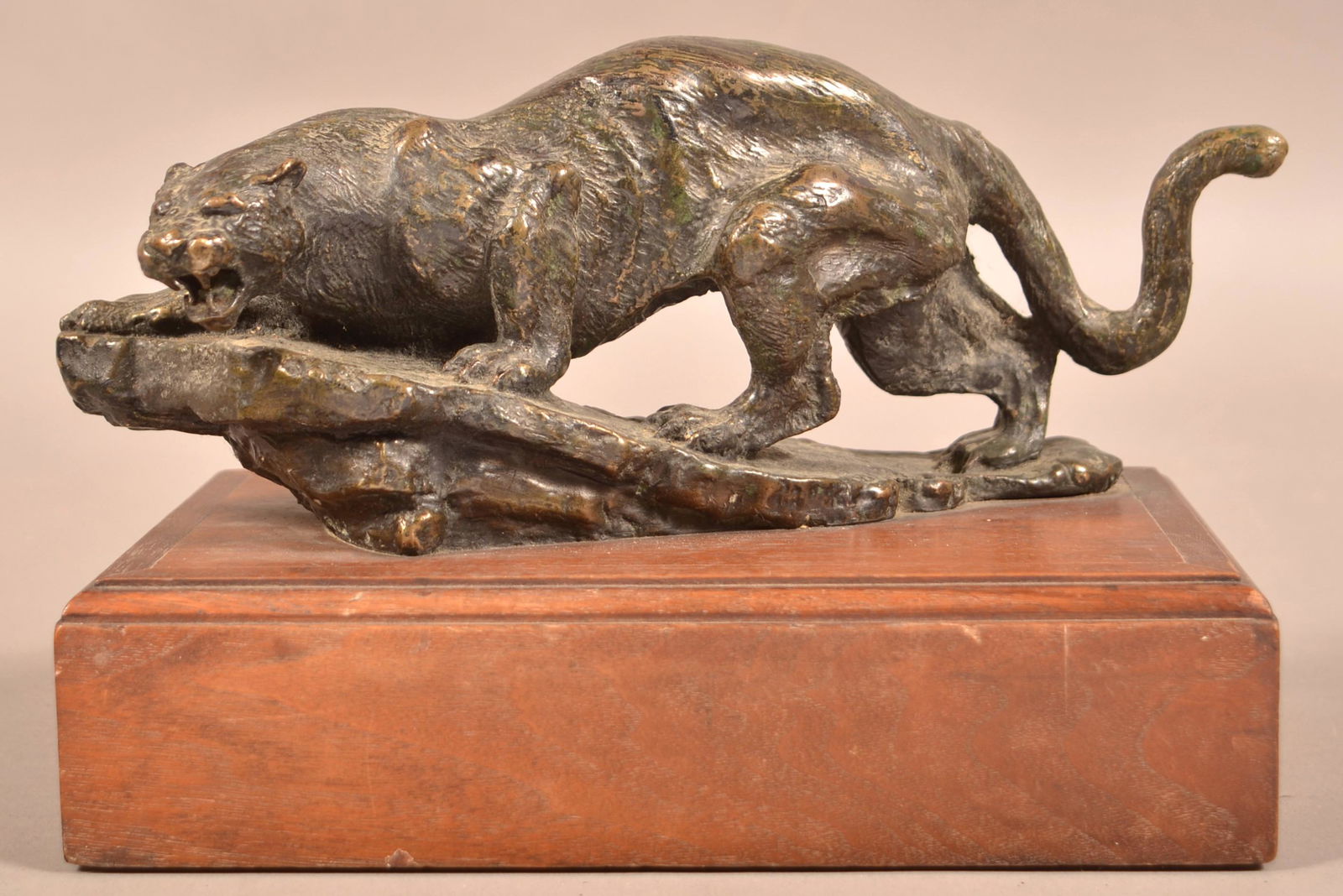 Signed Shoop Bronze Figure of a Mountain Lion. - Feb 01, 2020 ...