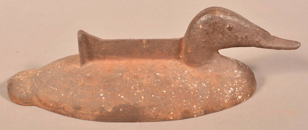Antique Cast Iron Duck Form Boot Scraper.
