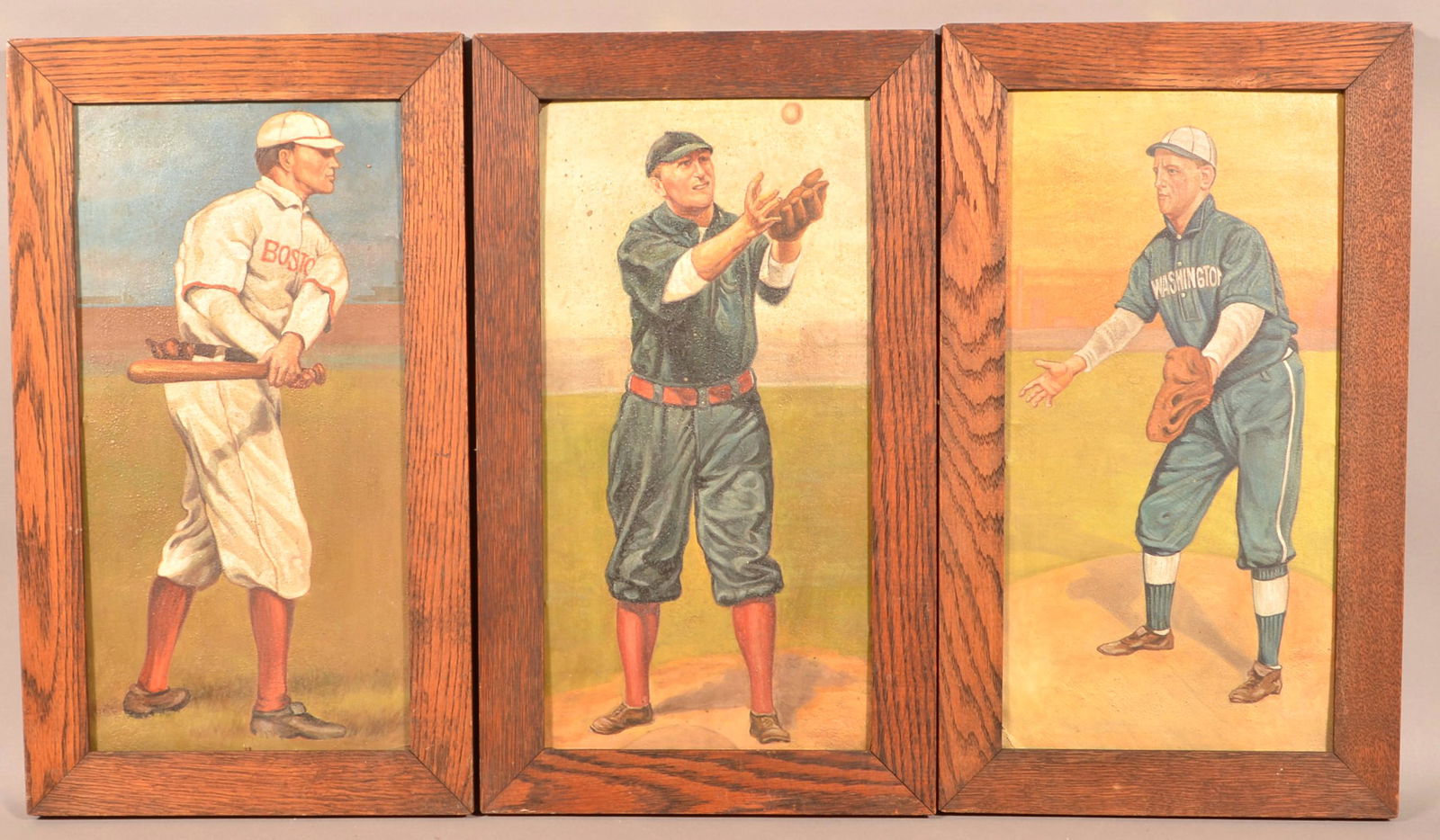 3 Oil Paintings of Early 20th Century Baseball Players. - Feb 01, 2020 ...