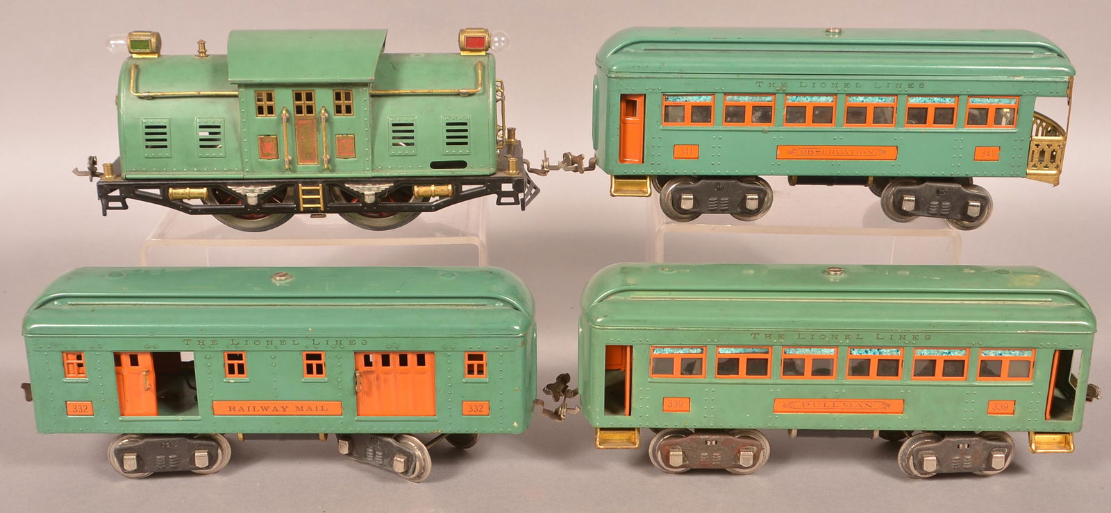 Lionel Standard Gauge No. 10e Passenger Train Set.