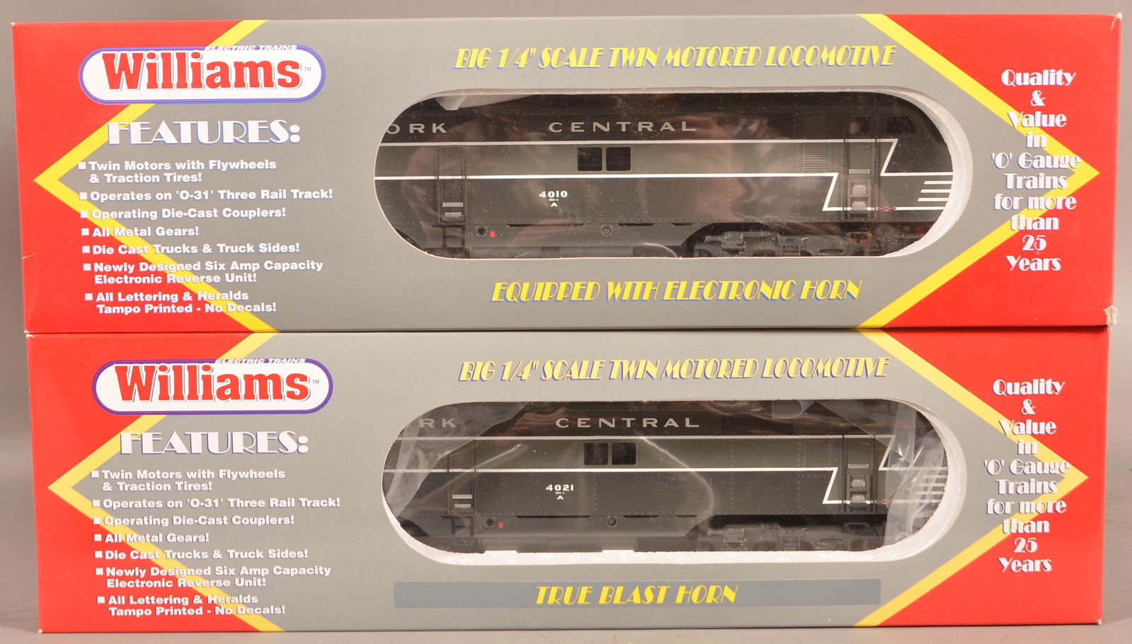 Williams O Gauge 4010 And 4021 Diesel Engines.