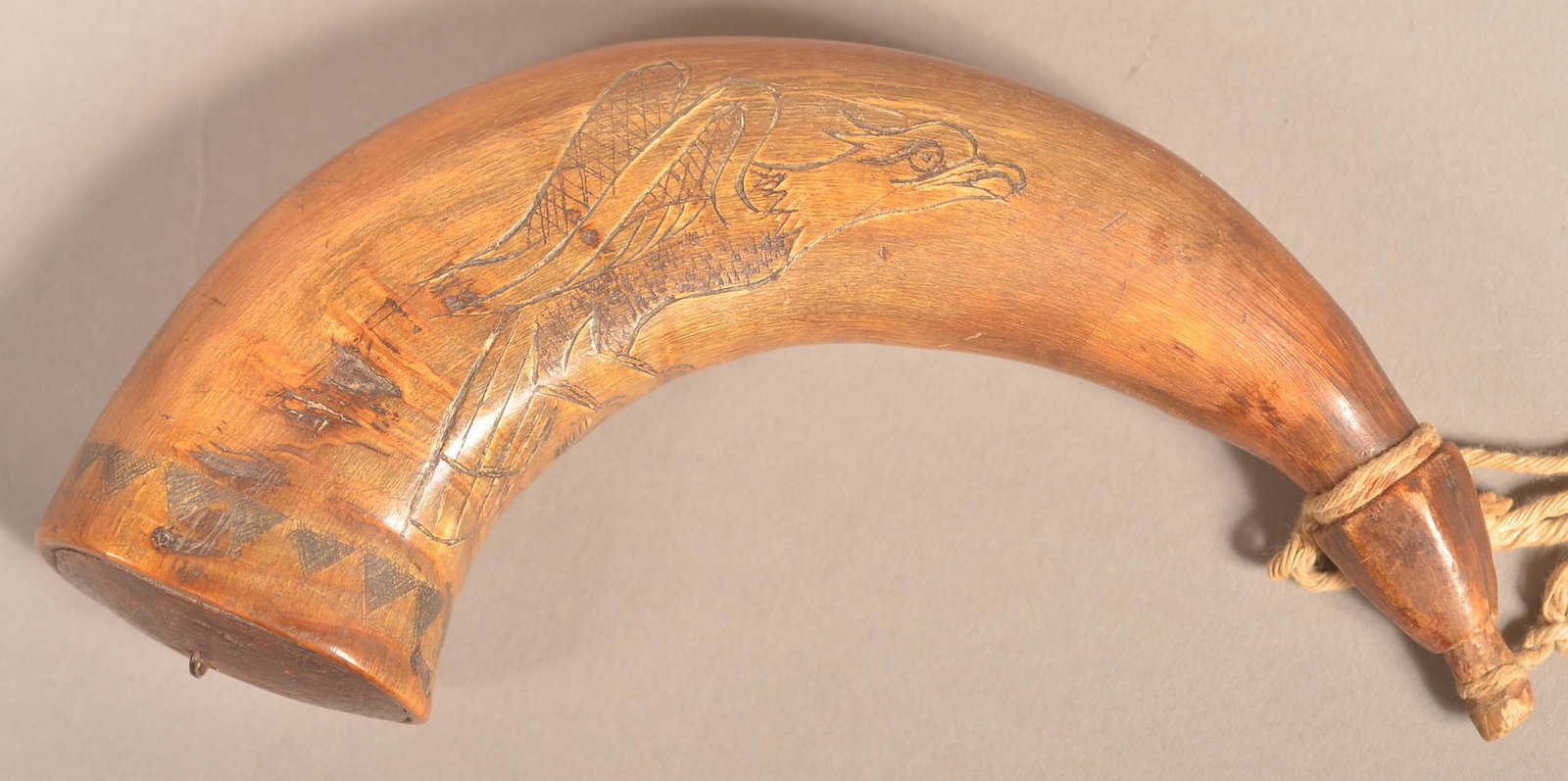 Antique Carved Small Powder Horn. - Jun 12, 2020 | Conestoga Auction ...