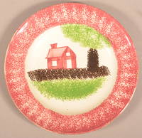 Spatterware China School House Pattern Plate. - Nov 03, 2020 ...