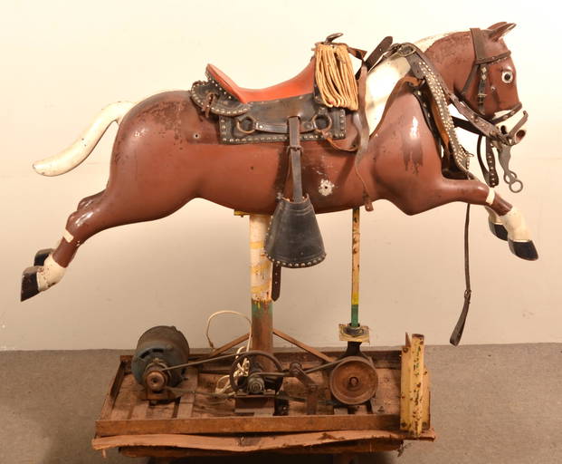 Vintage Child's Mechanical Horse Ride.