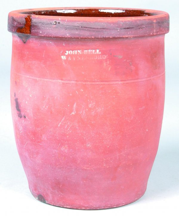 231: John Bell Redware Storage Crock with interior glaz - Mar 20, 2010 ...