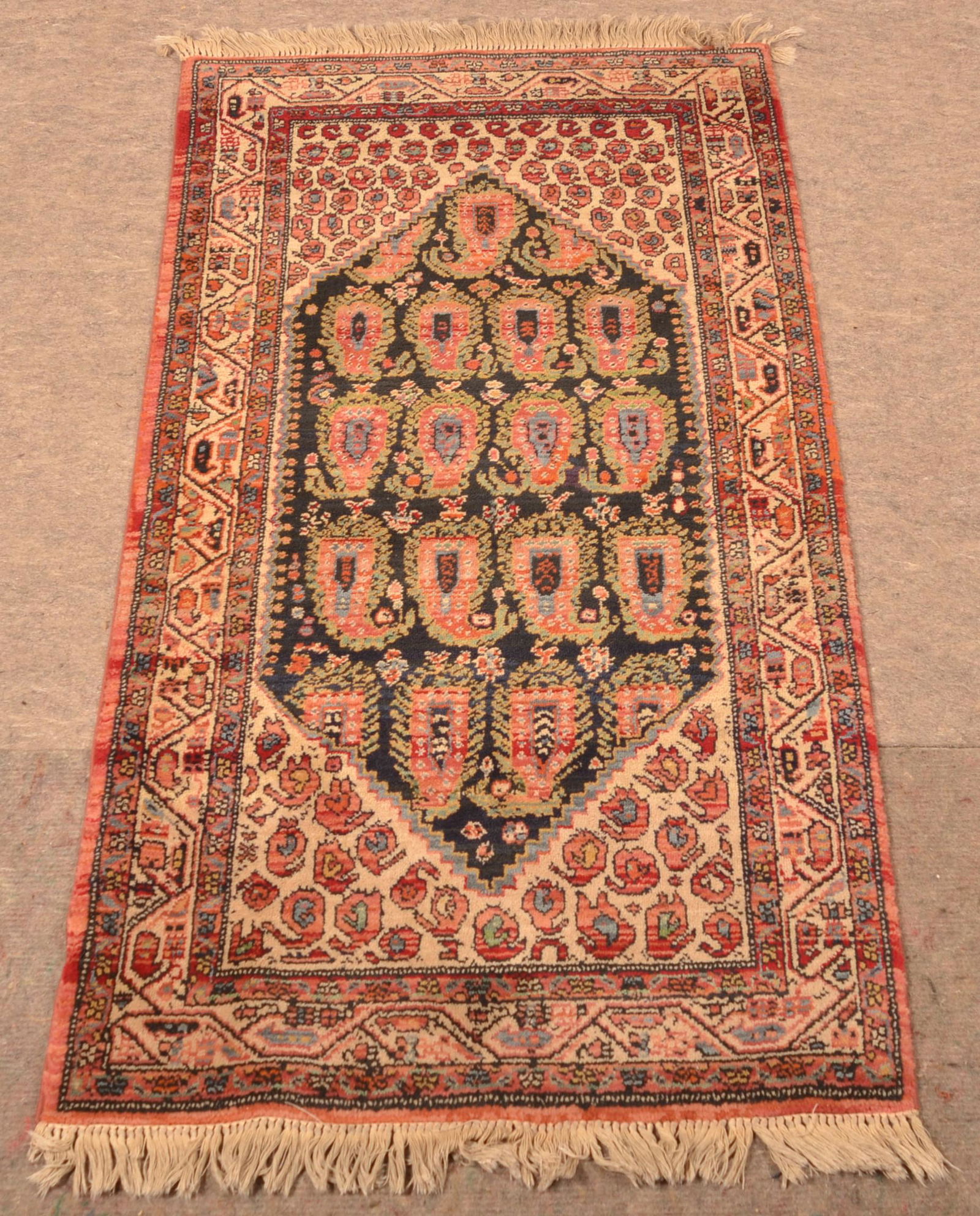 Vintage Bokhara Pattern Area Rug