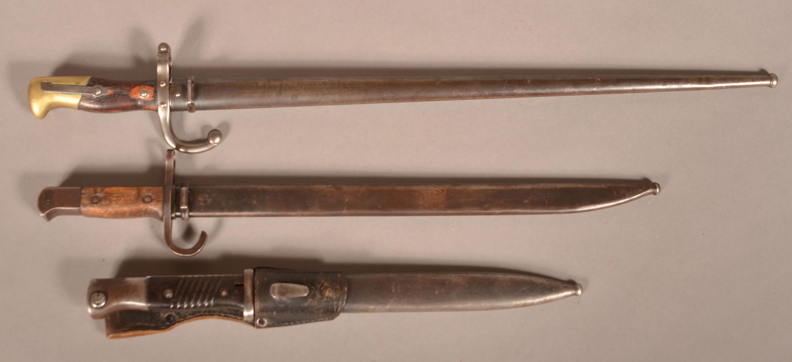 3 Various Antique/vintage European Military Bayonets.