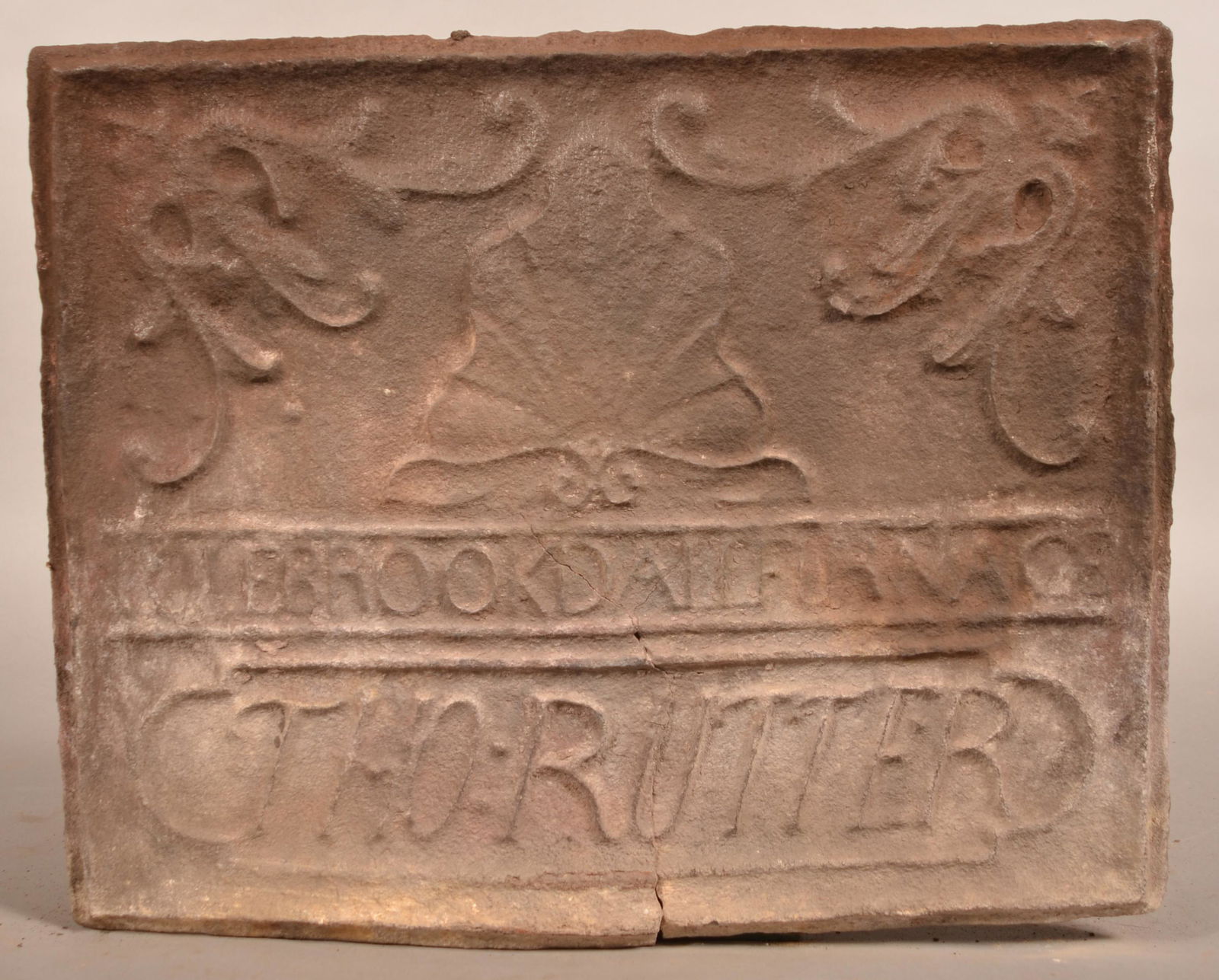 Thomas Rutter Of Colebrookdale Cast Iron Stove Plate.