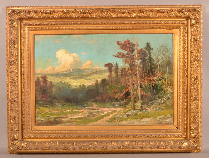 Christopher Shearer Oil On Canvas Landscape Painting.