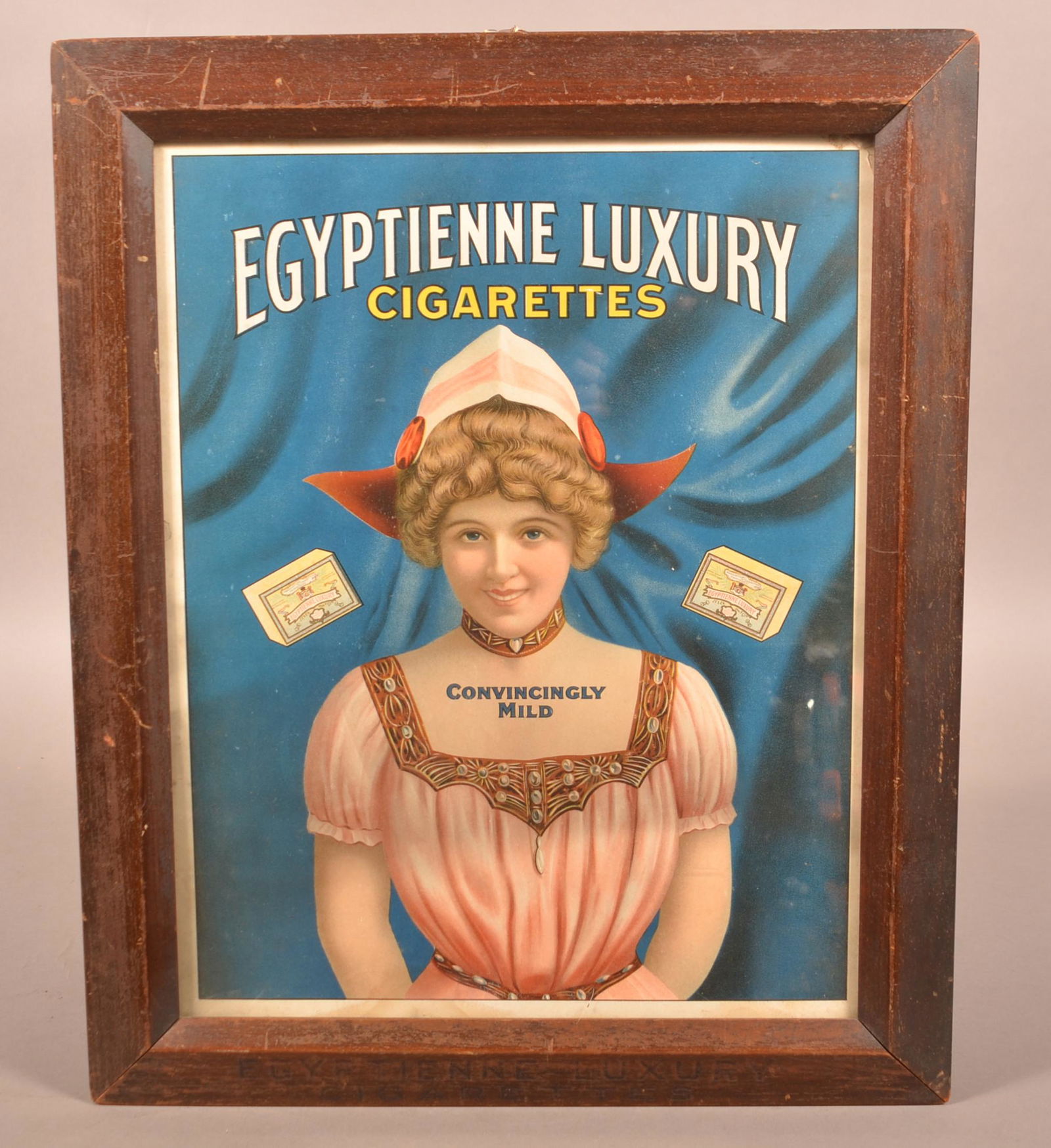 Egyptienne Luxury Cigarettes Litho. Cardboard Sign. (#0792) on Mar 05 ...