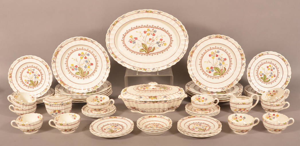 Copeland Spode "Spodes Cowslip" 52-Pc. Service. (#0926) on Mar 05, 2022 | Conestoga Auction ...