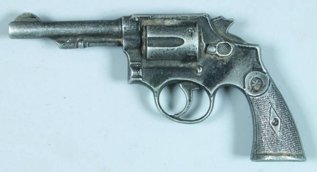 Solid Cast Aluminum Revolver Replica, No Identific