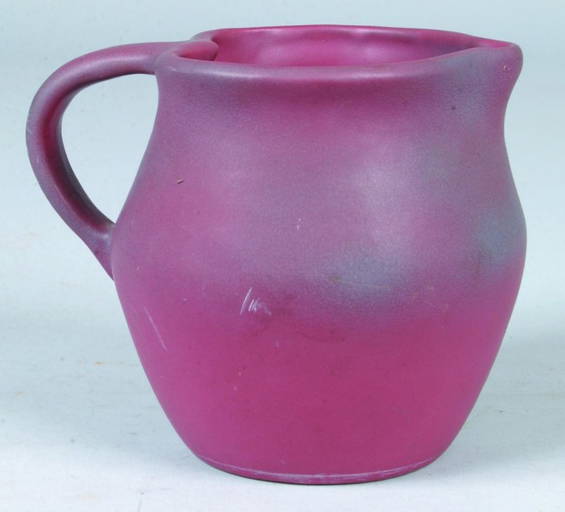 Van Briggle Pitcher, 5 1/2"h.; Purple With Blue Ac